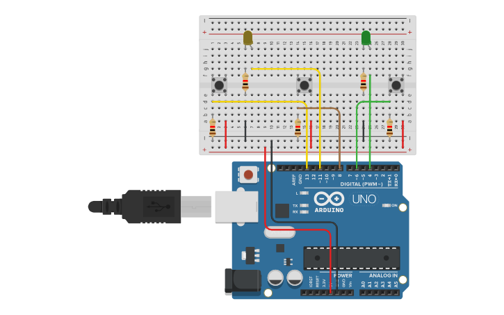 Circuit design Passa-ou-repassa - Tinkercad