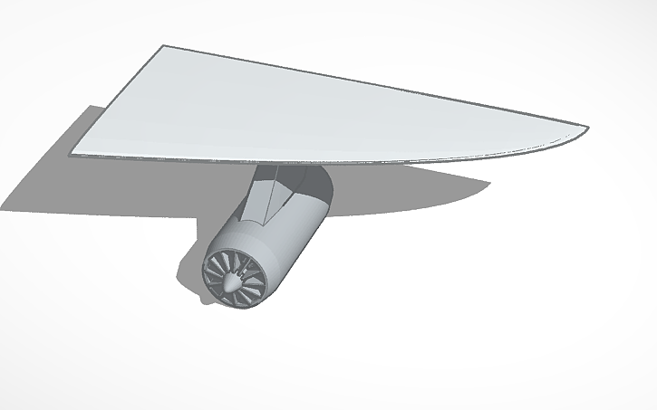3D design PLANE WING - Tinkercad