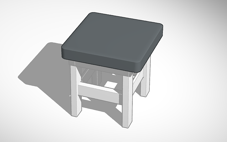 3D design Kitchen Stool - Tinkercad