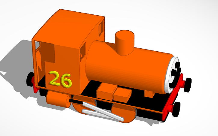 3D design Andrew the Fireless Engine - Tinkercad