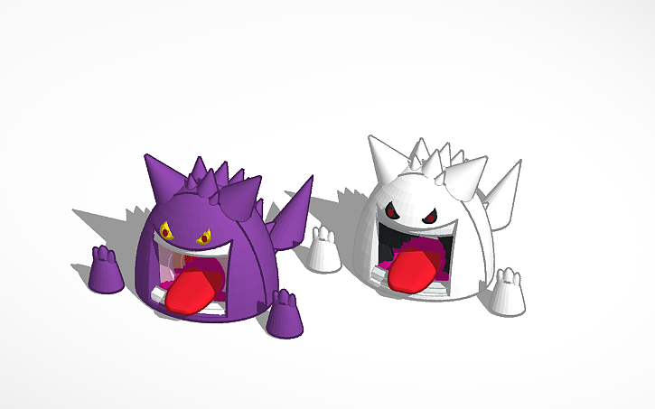 3D design Gmax gengar - Tinkercad