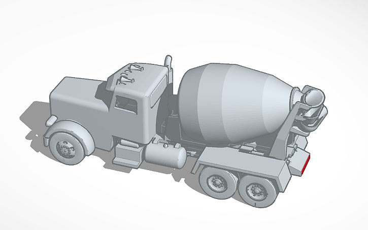 3D design 2016 Peterbilt 389 Cement Mixer - Tinkercad