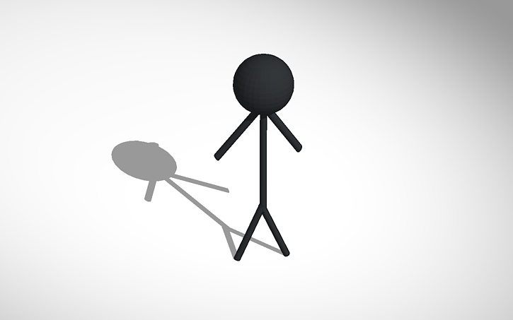 3D design Stickman - Tinkercad