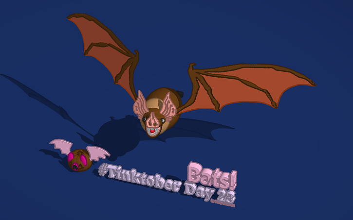 3D design Tinktober Day 23 - Bats - Tinkercad
