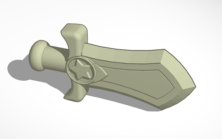 3D design ultra sword - Tinkercad