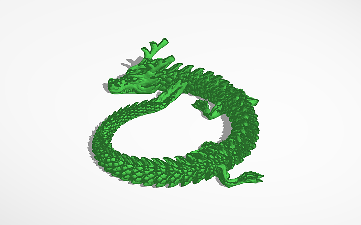 3D design Flexable dragon 2 (shenron) Oct 7 Monday 2024 - Tinkercad
