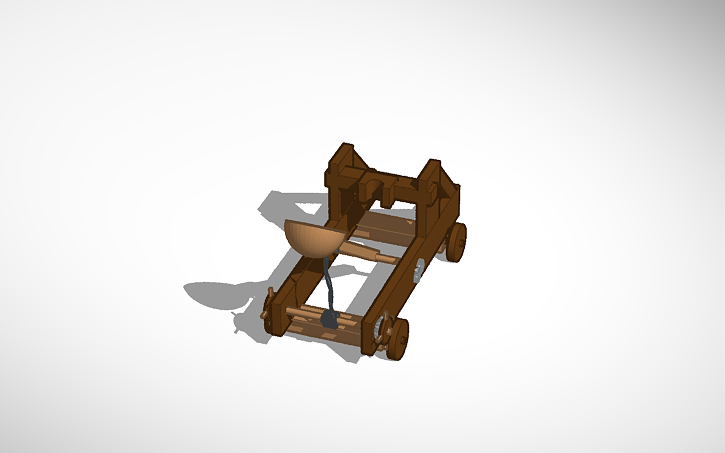 3D design catapult - Tinkercad