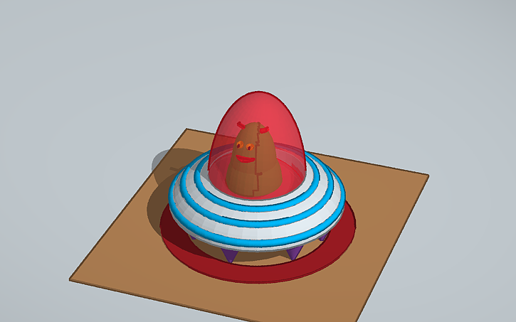 3D design Spaceship - Tinkercad