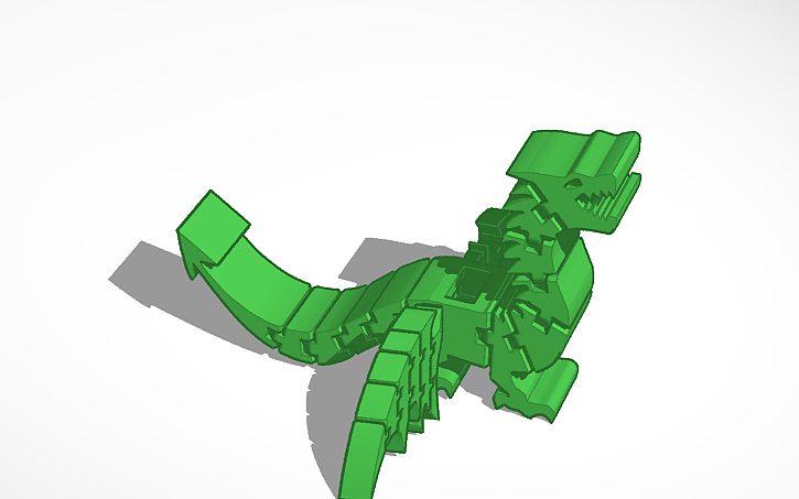 3D design Dragon Flexible :) - Tinkercad