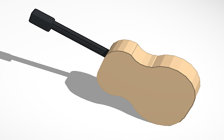 3D design Guitar - By BernardoDesign - Tinkercad
