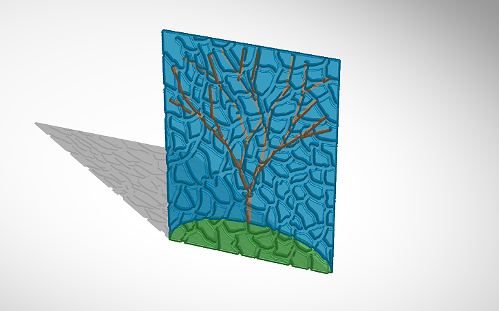 3D design Stained Glass Window - Tinkercad
