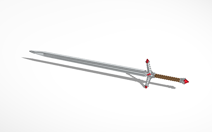 3D design Fantasy Sword - The Blood Tear Blade - Tinkercad
