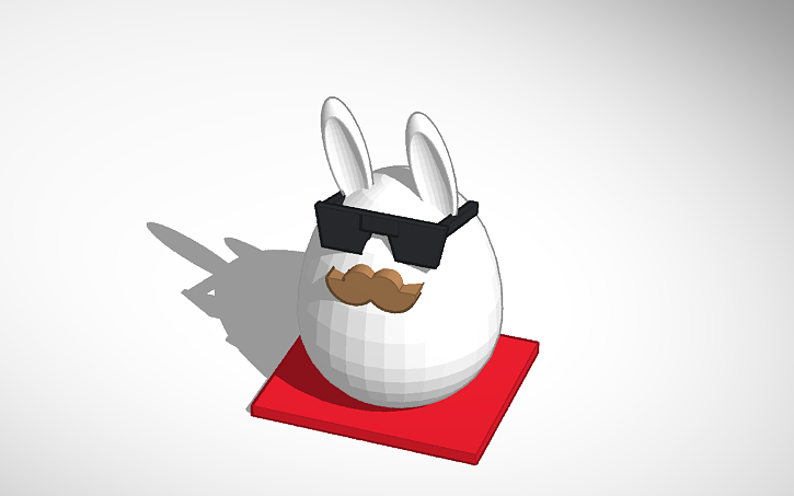 3D design easter egg - Tinkercad