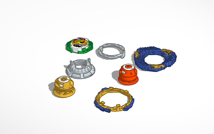 3D design Vanish Fafnir Tapered Kick-3+halo+f gear - Tinkercad
