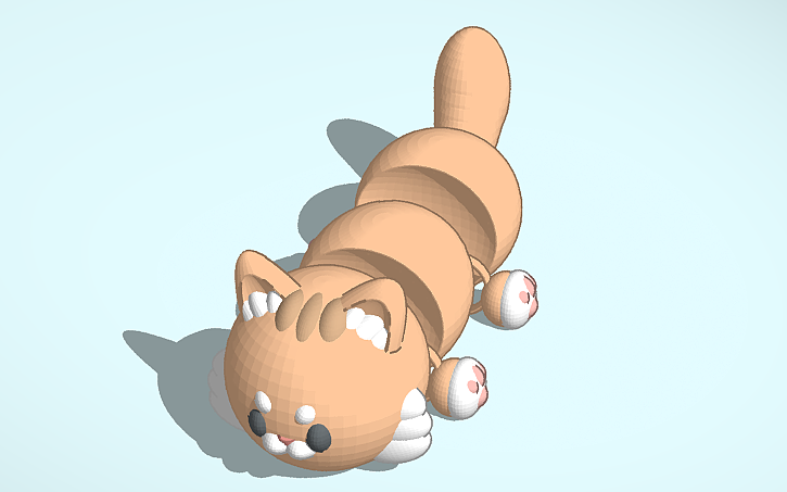 3D design 3d - printable cat !! - Tinkercad