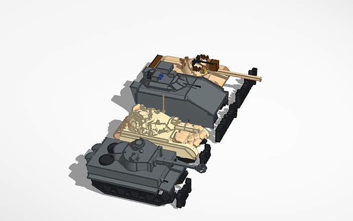 3D design Tanks - Tinkercad