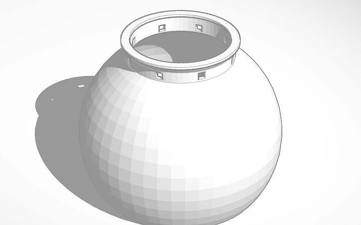 3D design Hall Light Shade 2 - Tinkercad