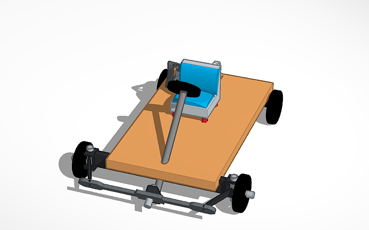 3D design go cart - Tinkercad