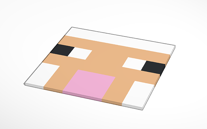 3D design Minecraft Sheep Pixel Art! - Tinkercad