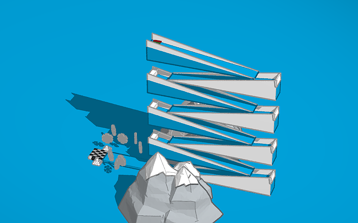 3D design Super Sled Slide - Tinkercad
