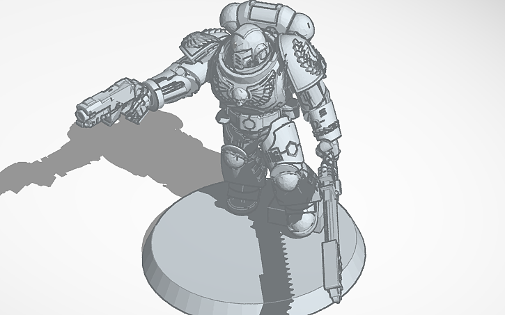 3D design Ultramarine Lieutenant - Tinkercad