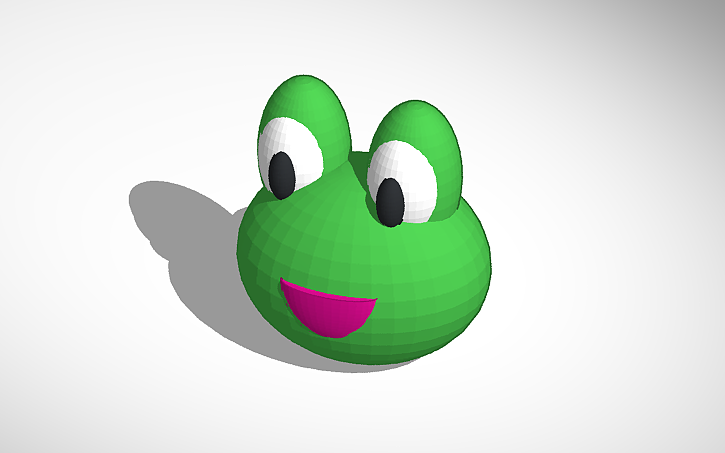 3D design Frog - Tinkercad