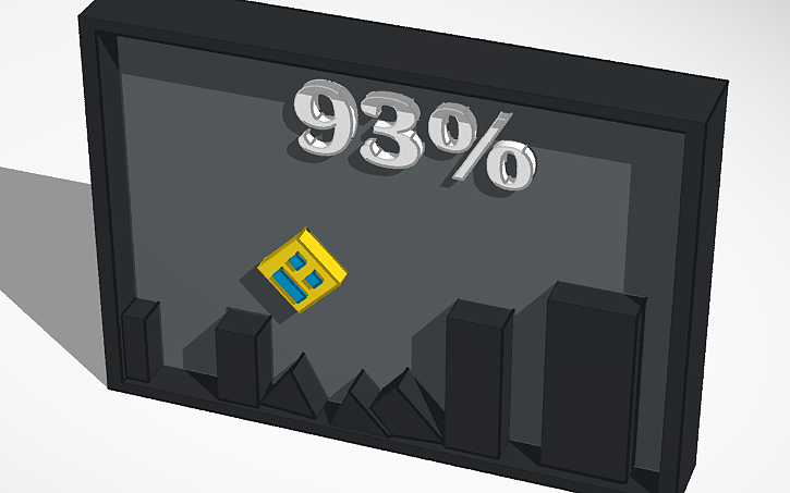 3D design Geometry dash - Tinkercad