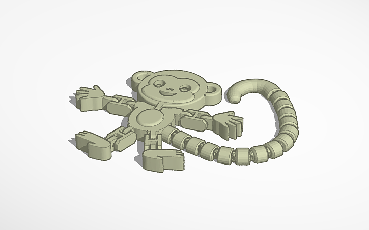 3D design Monkey - Tinkercad