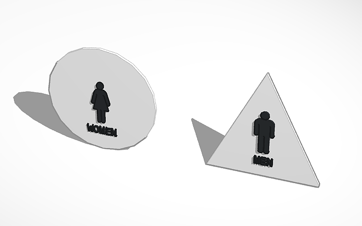 3D design signs - Tinkercad