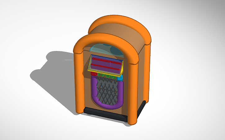3D design Jukebox 1950s - Tinkercad