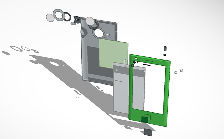 3D design Smart Phone Exploded View #phone #iphone #smartphone #device ...