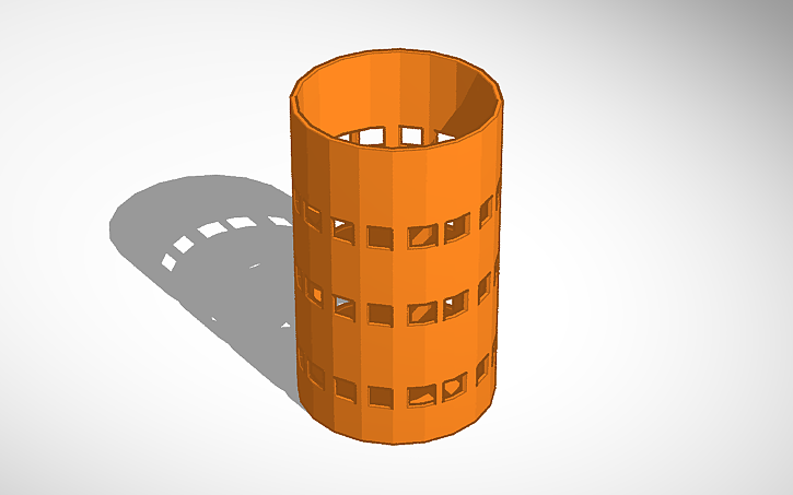 3D design Elijah Walborn-pen cup - Tinkercad