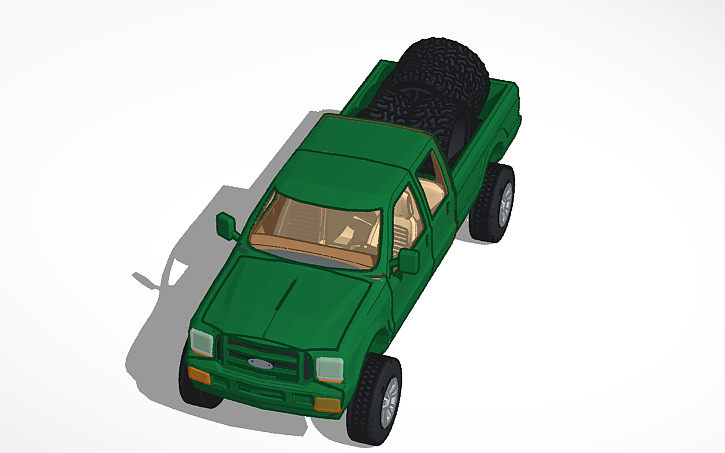 3D design Ford F350 6.7L powerstroke - Tinkercad