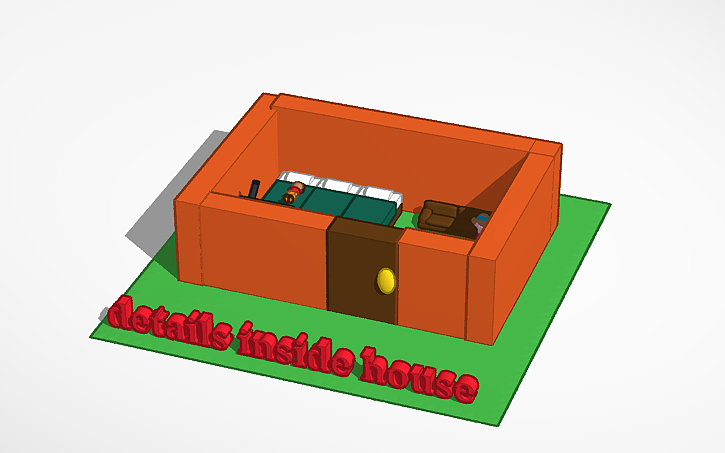 3D design Copy of House Challenge - Tinkercad