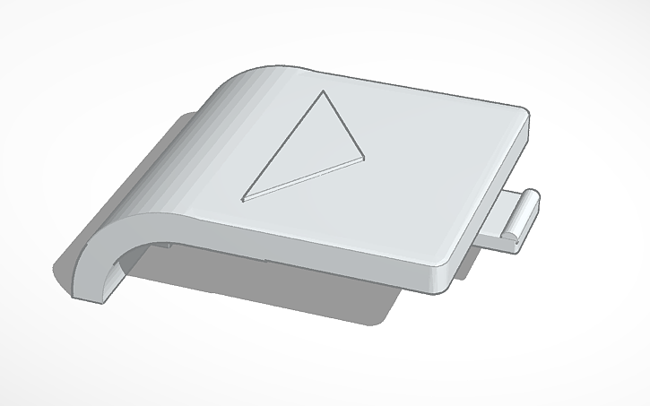 3D design Lithium battery cover - Tinkercad
