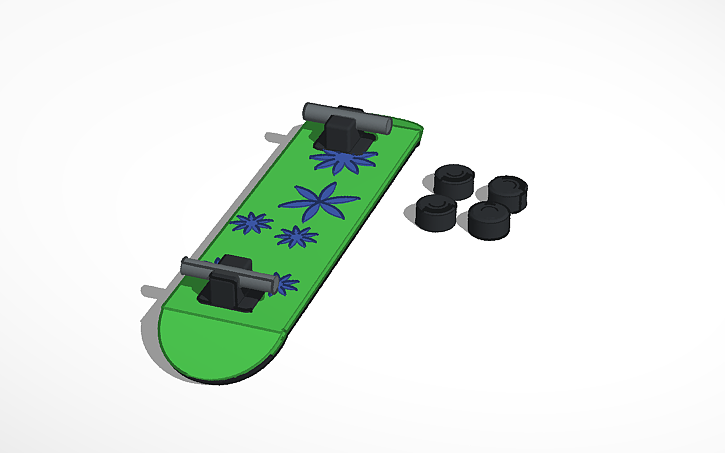 3D design Skate Board 2 - Tinkercad