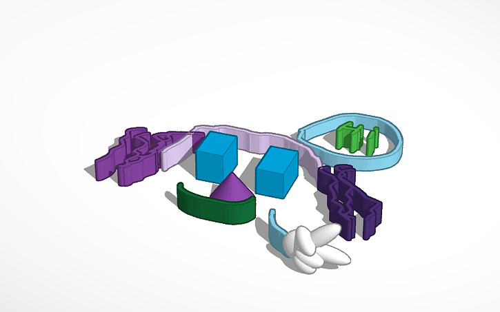 3D design clown guy - Tinkercad