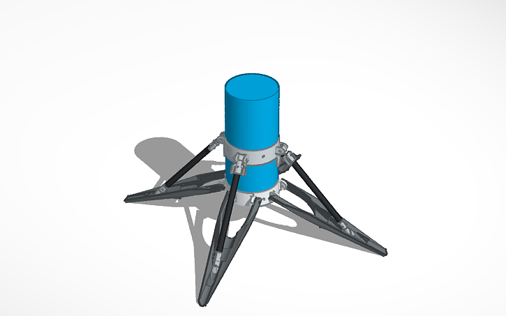 3D design leg mock up - Tinkercad