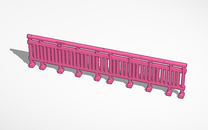 3D design Railing, farmhouse - Tinkercad