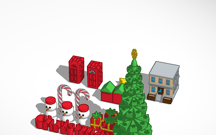 3D design Christmas - Tinkercad