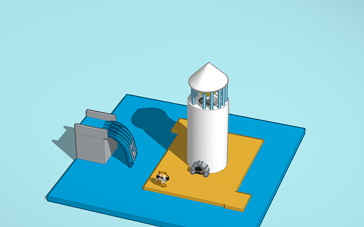 3D design Copy of Light Up a Story with Code Challenge: SCRATCH_CAT ...
