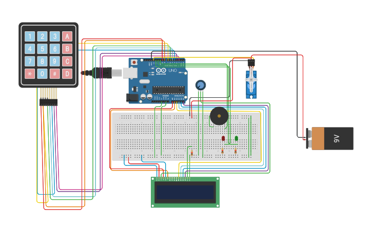 Circuit design Caja fuerte Harold - Tinkercad