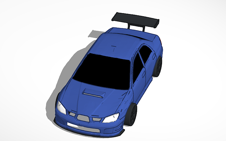 3D design Subaru Impreza STi (Hawkeye) - Tinkercad