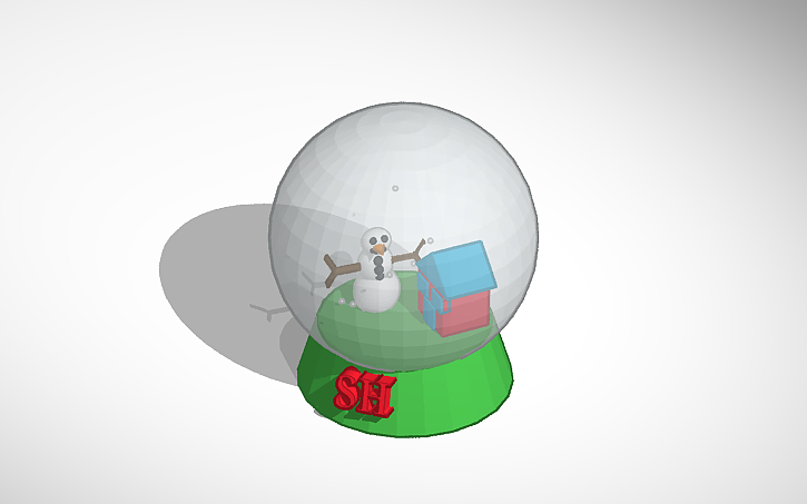 3D design Sincere's snowglobe - Tinkercad