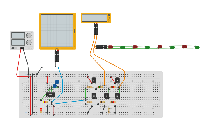 Circuit design Anti-Parallel LED Driver Using 555 Timer and H-Bridge ...