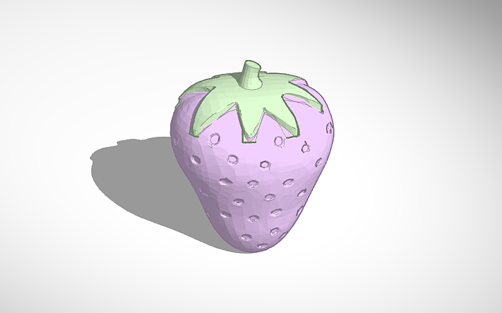 3D design COPIED strawberry - Tinkercad