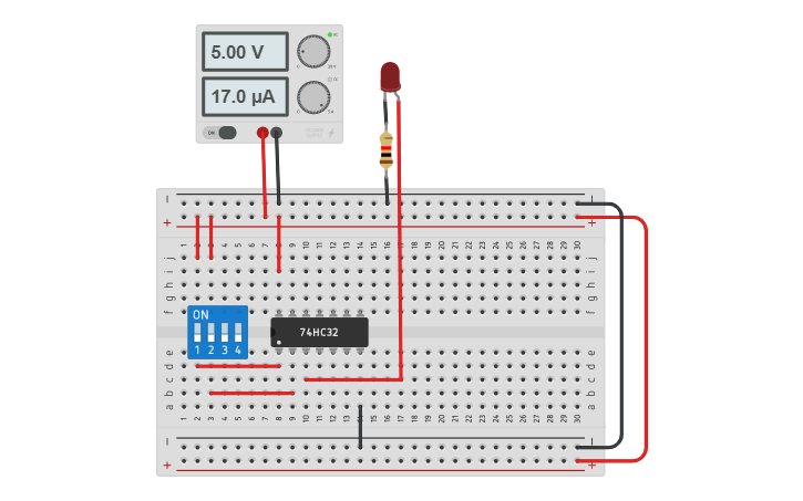 Circuit Design Or Gate Tinkercad