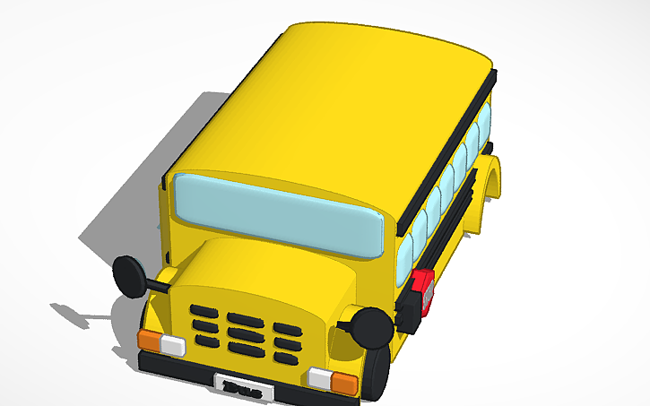 3D design School Bus - Tinkercad