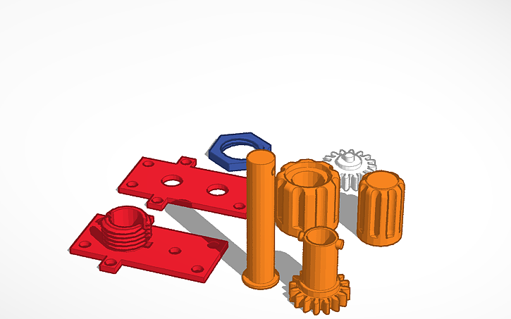 3D design Dual Concentric Rotary Encoder with Push Button - Tinkercad