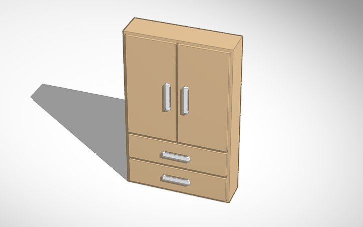 3D design Wardrobe - Tinkercad